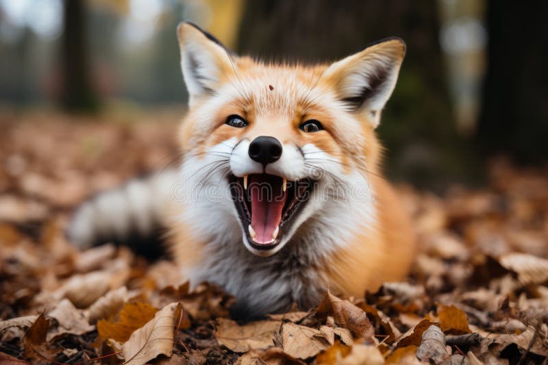 Adorable Red Fox with an Endearing Surprised Expression and a ...