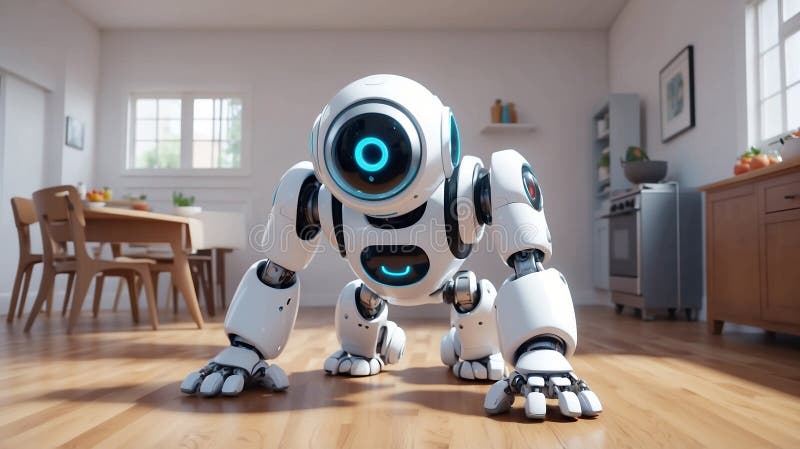 Adorable Robo Boogie: AI Robot Dancing with Charm and Style Stock ...