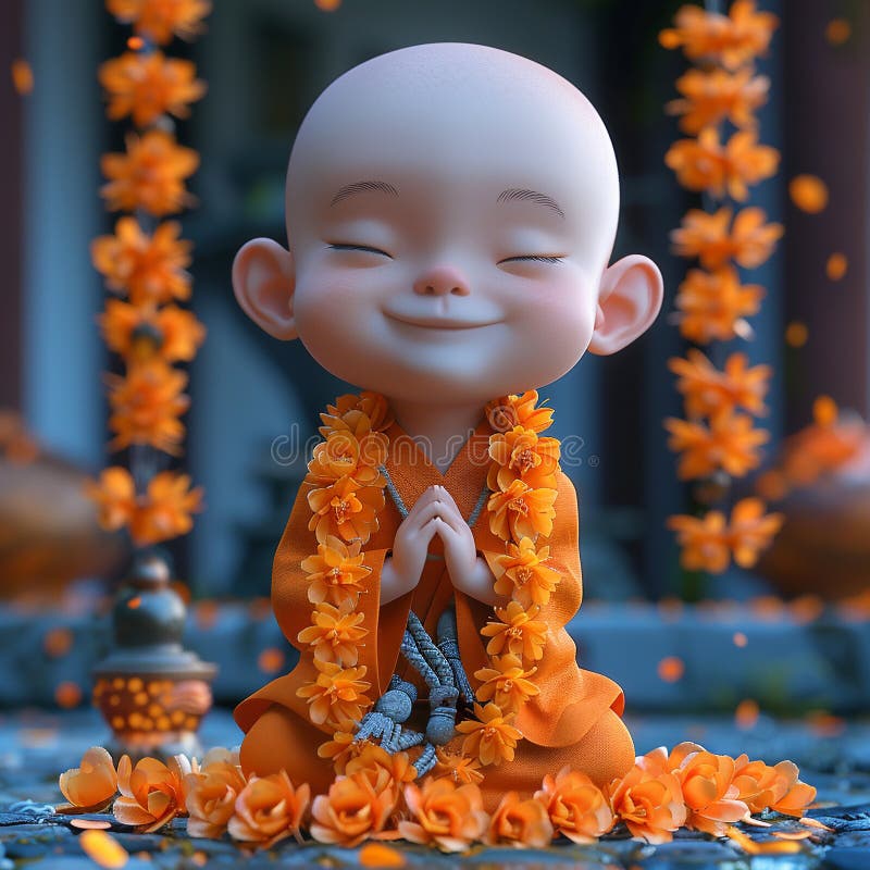 The Adorable Small Monk: Capturing the Serenity and Innocence of ...