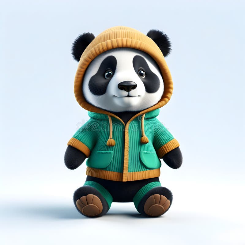 Adorable and Soft Panda Stuffed Toy Isolated for Creative Illustrations ...