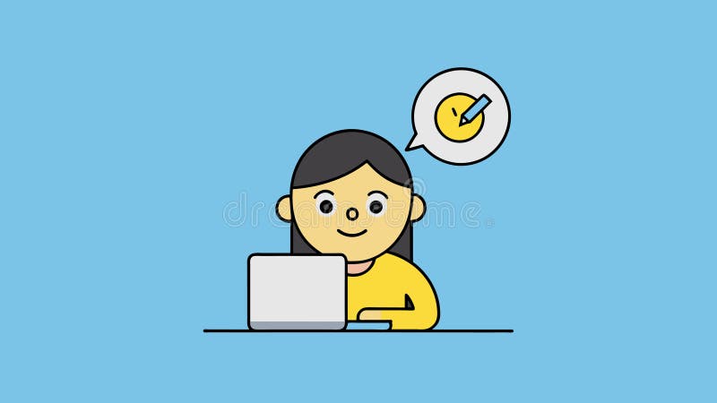 Adorable Student Contemplating Class Task Charming Girl in Thought ...