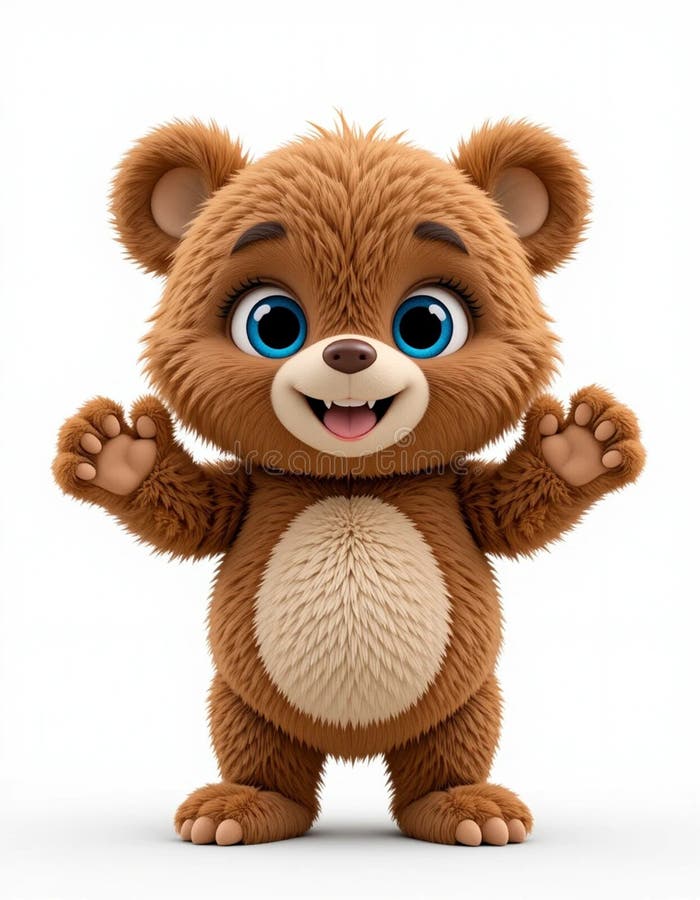 An Adorable Teddy Bear with Open Paws, Ready for a Hug Stock ...