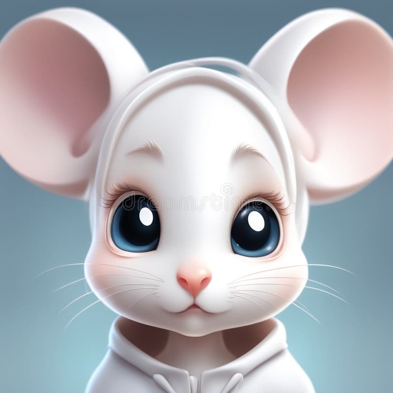 Cute Mouse Ghost Cartoon Vector Icon Illustration Stock Illustration ...