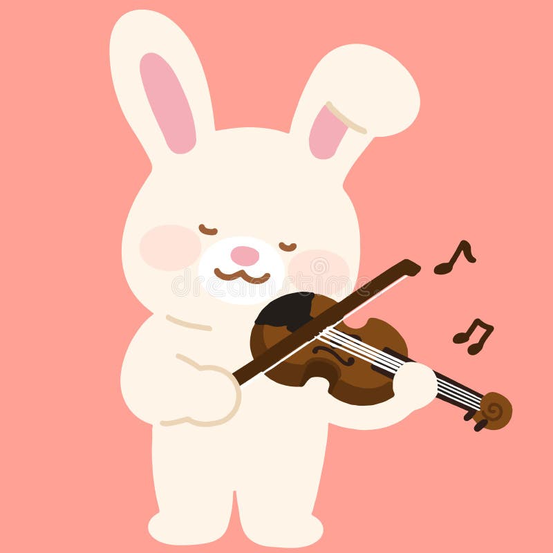 Rabbit Playing Violin Stock Illustrations – 27 Rabbit Playing Violin ...