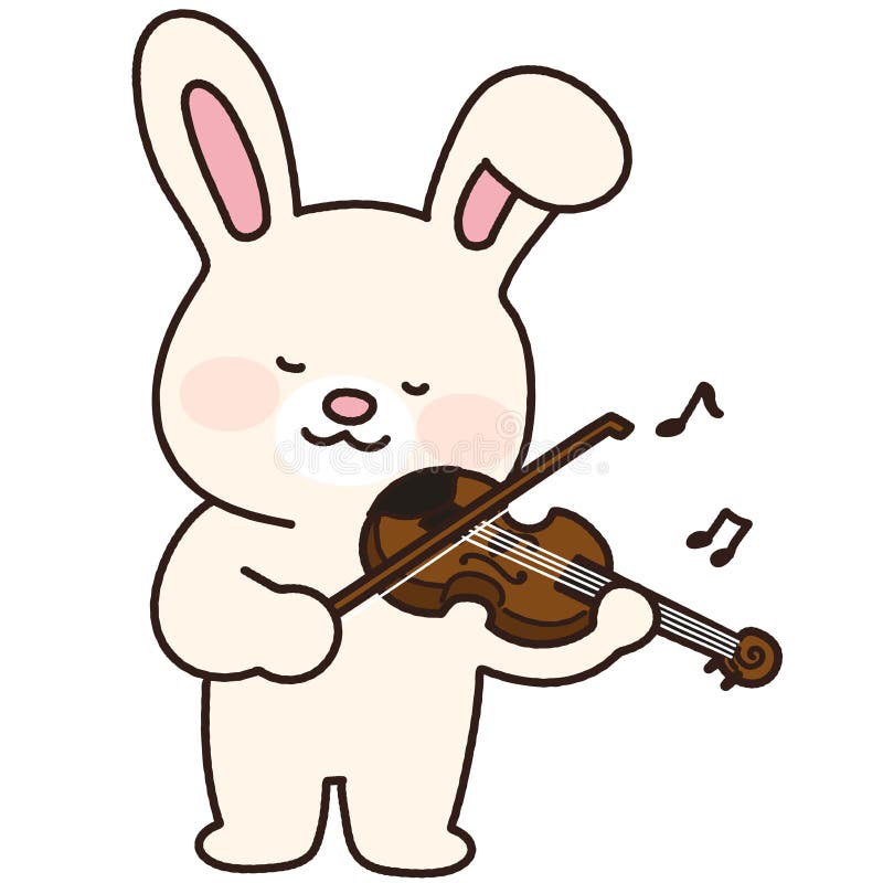 Rabbit Playing Violin Stock Illustrations – 27 Rabbit Playing Violin ...