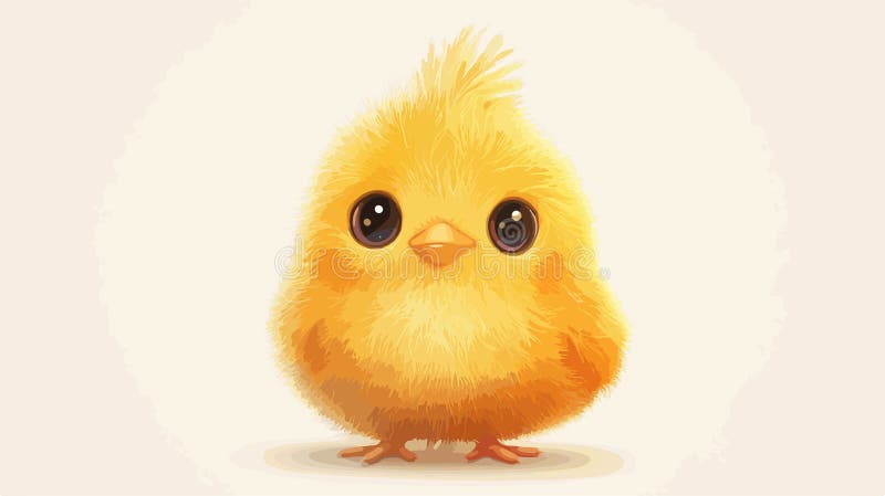 Adorable Yellow Easter Chick Cartoon Illustration for Cute Designs ...