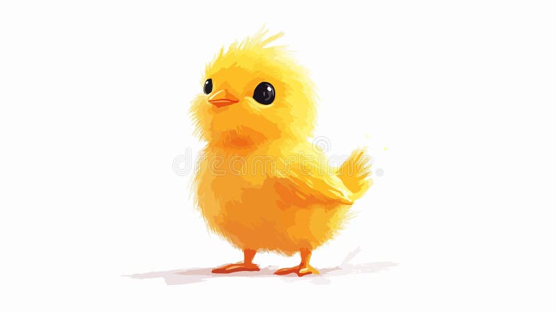 Adorable Yellow Easter Chick Cartoon Illustration for Cute Designs ...