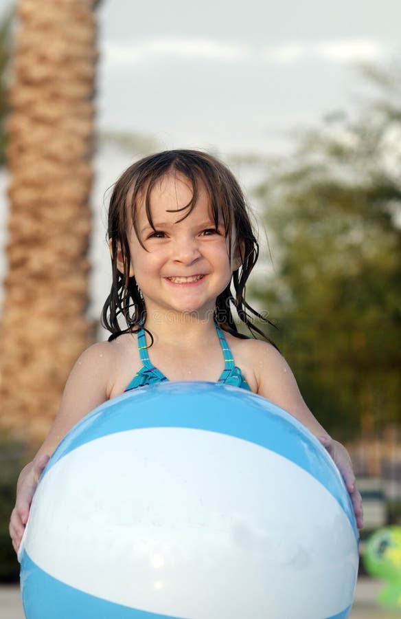 Adorable Young Child Having Fun on Holiday Stock Photo - Image of ...
