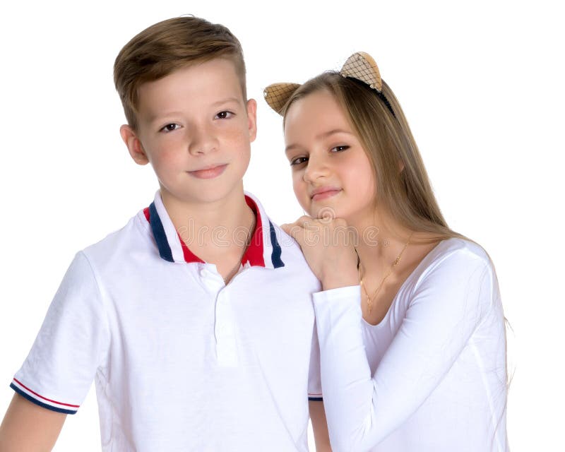 Ados frère et soeur photo stock. Image du fond, mignon - 113333700