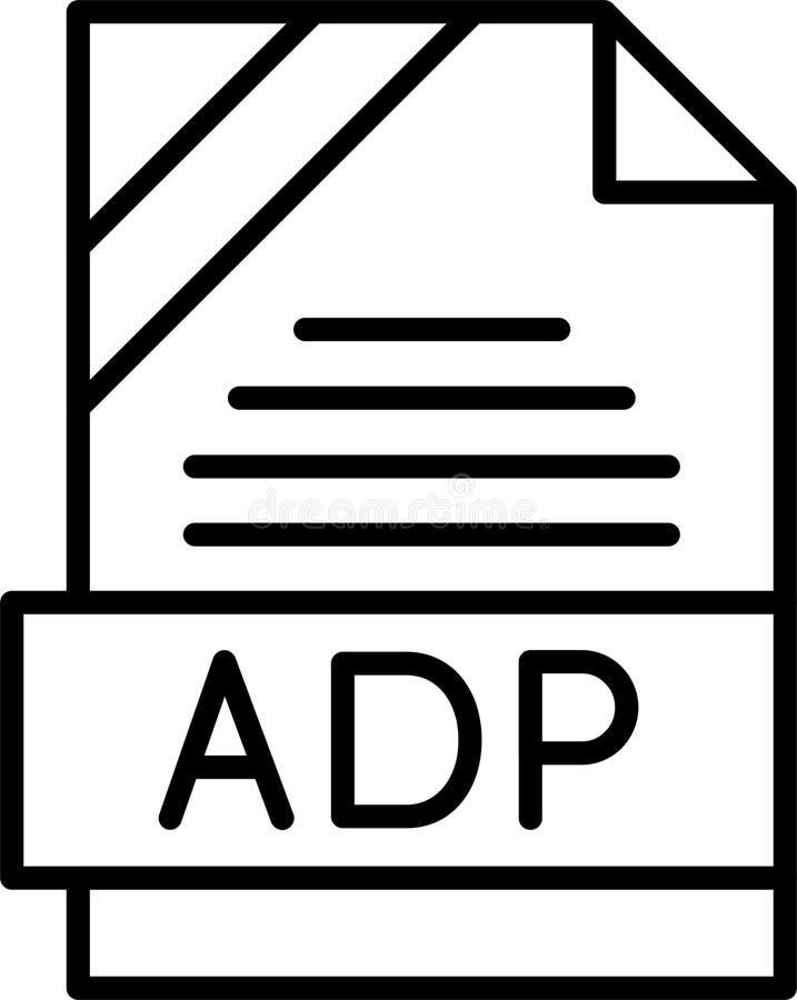 Adp Outline Vector Icon Stock Illustrations – 2 Adp Outline Vector Icon ...