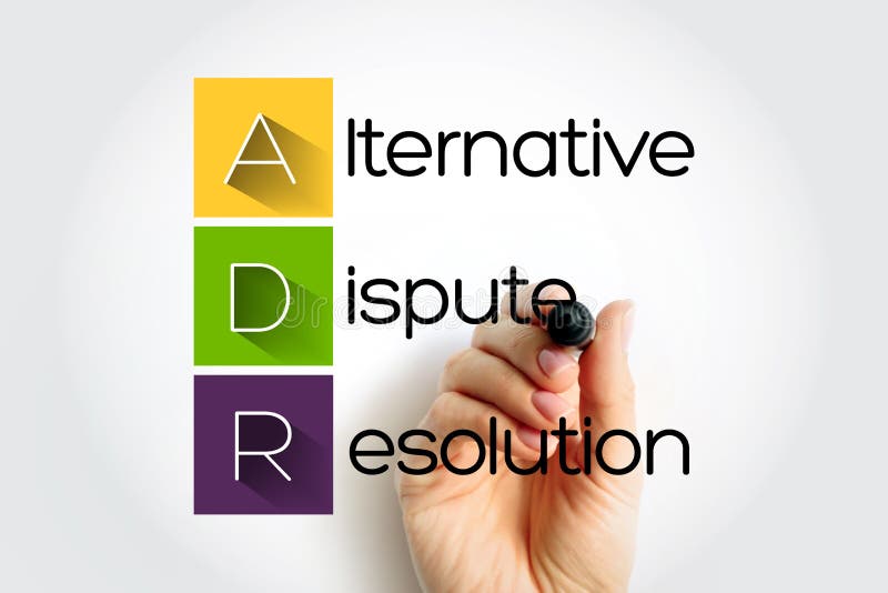 ADR - Alternative Dispute Resolution Acronym, Business Concept ...