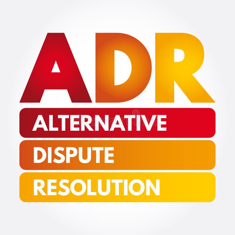 ADR - Alternative Dispute Resolution Acronym, Business Concept ...