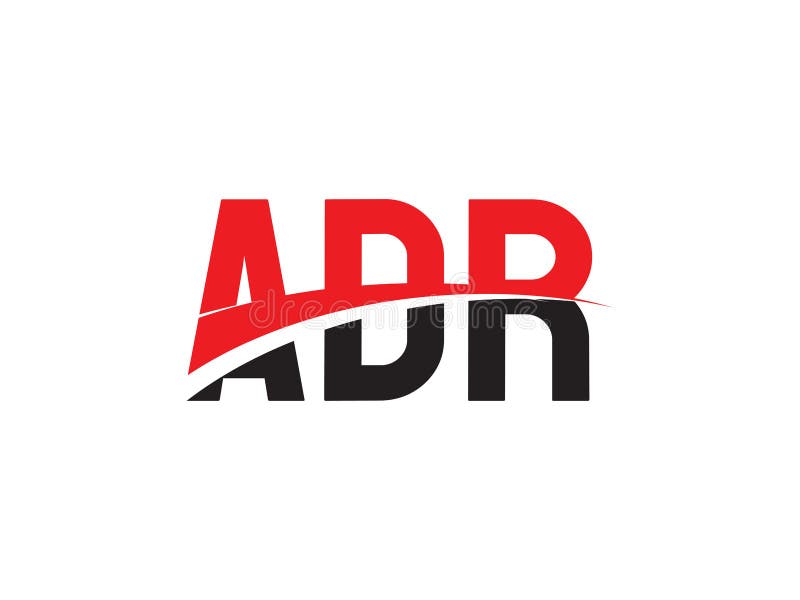 ADR Letter Initial Logo Design Vector Illustration Stock Vector ...