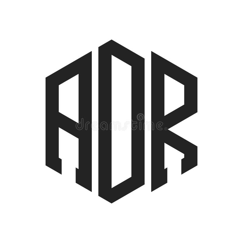 ADR Logo Design. Initial Letter ADR Monogram Logo Using Hexagon Shape ...