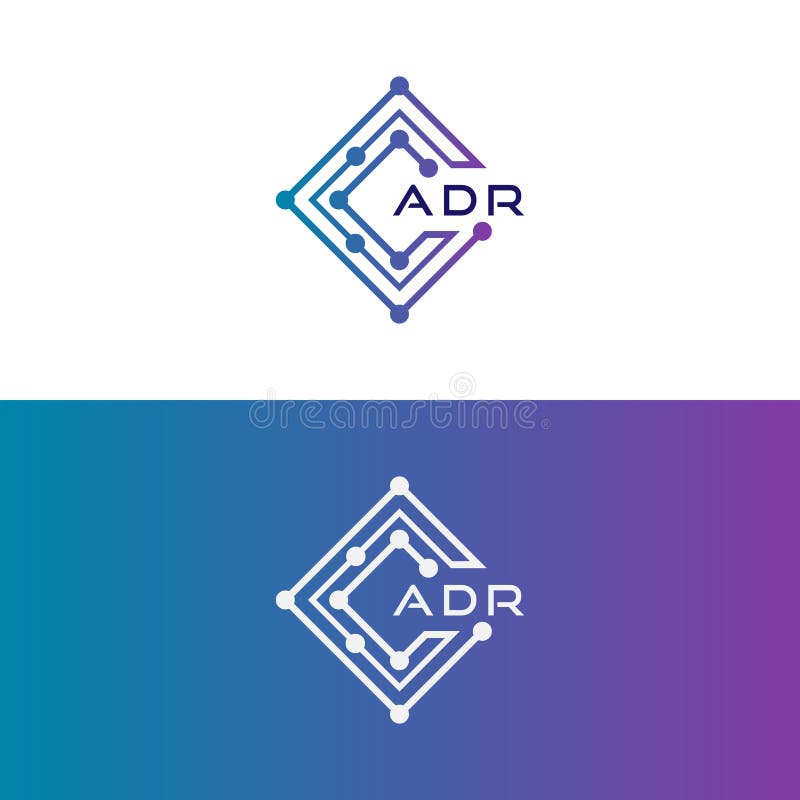 Adr Tech Initial Logo Design Icon for Technology, Digital, Tech ...