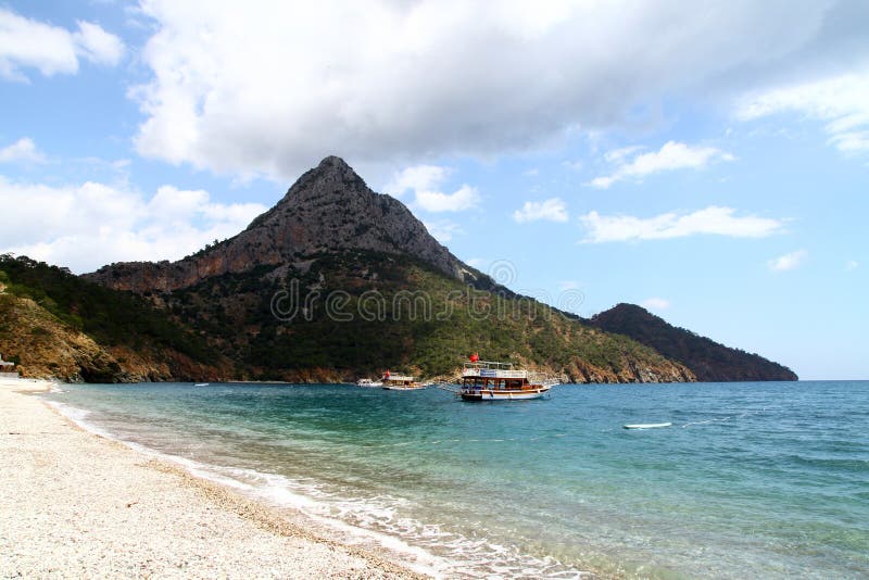 Adrasan-Strand stockbild. Bild von truthahn, meer, strand - 76256329