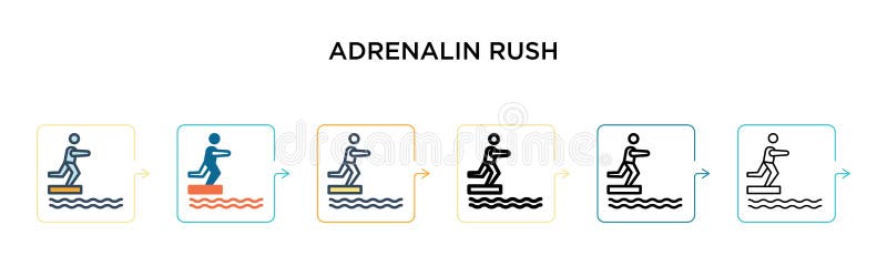 Adrenalin Rush Icon. Trendy Adrenalin Rush Logo Concept on White Stock ...
