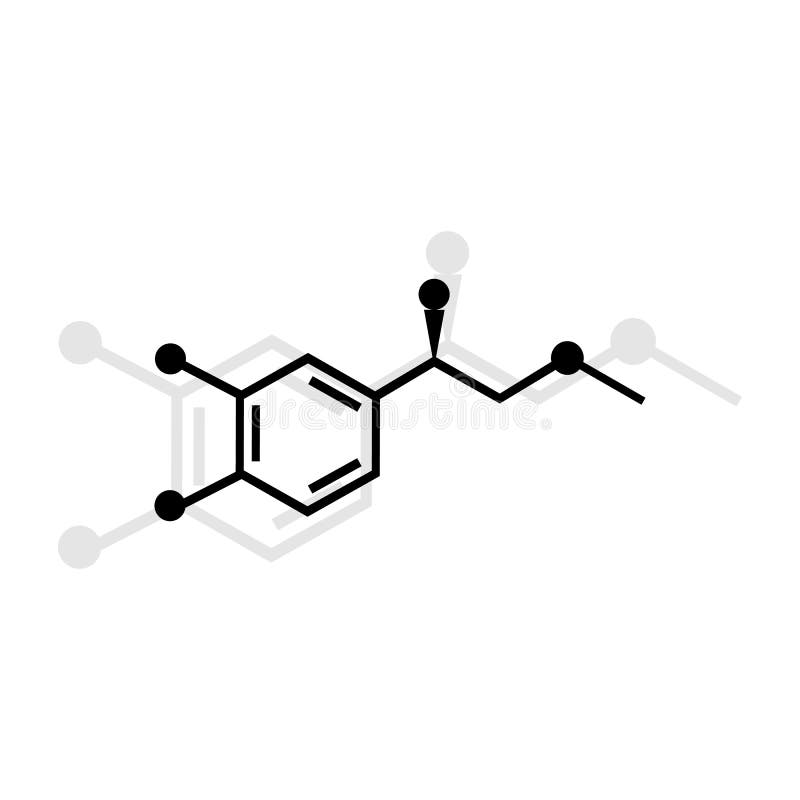 Adrenaline Molecular Formula Vector Icon Stock Vector - Illustration of ...