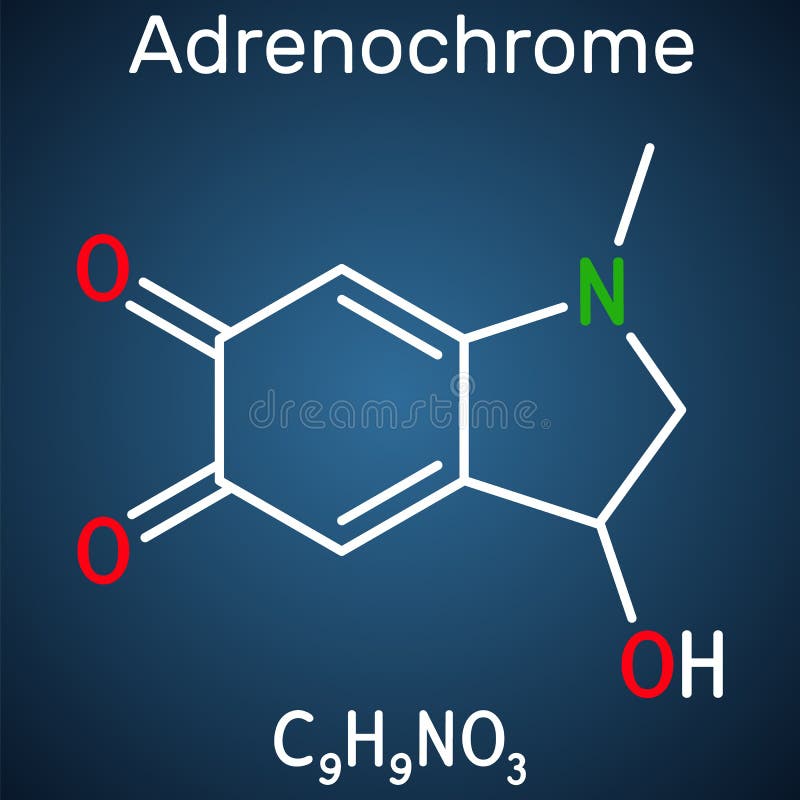 Adrenochrome, Adraxone Molecule. it is Produced by the Oxidation of ...
