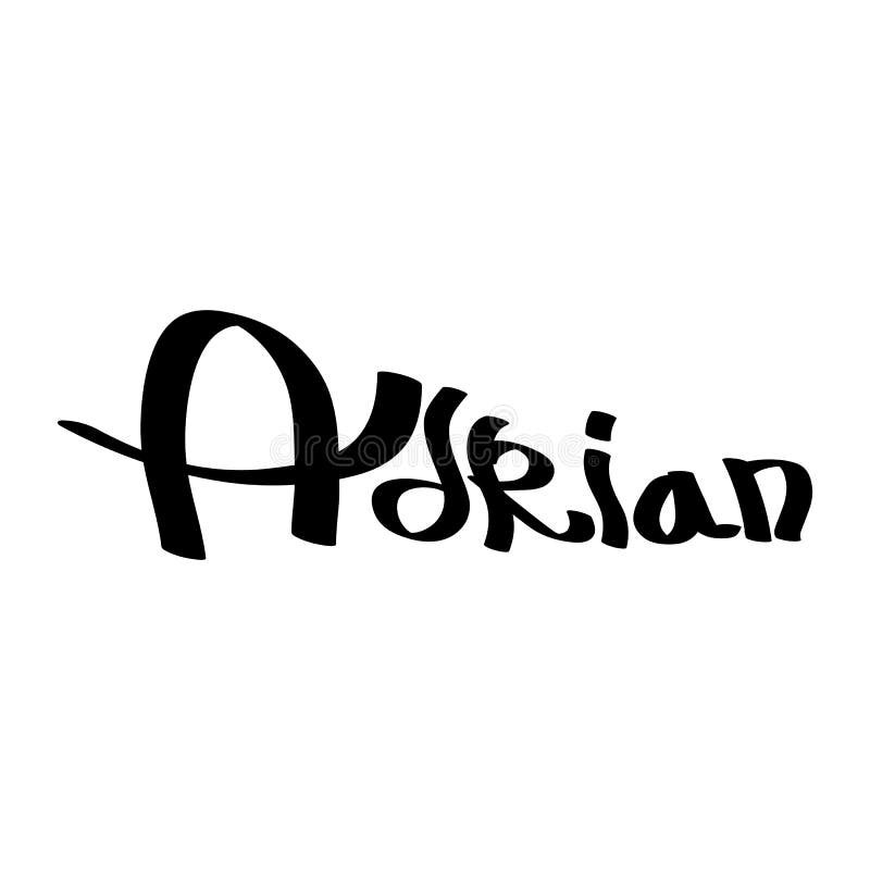 Adrian Male Name Street Art Design. Graffiti Tag Adrian. Vector Art ...