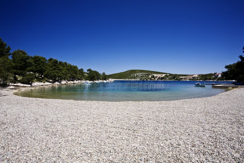 Adriatic beach stock image. Image of hvar, resort, tropical - 5209319