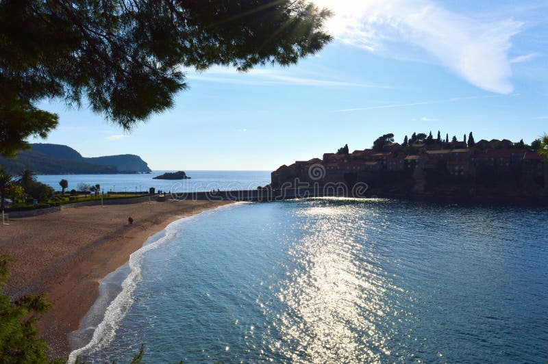 Adriatic blue sea stock photo. Image of place, coast - 136401012