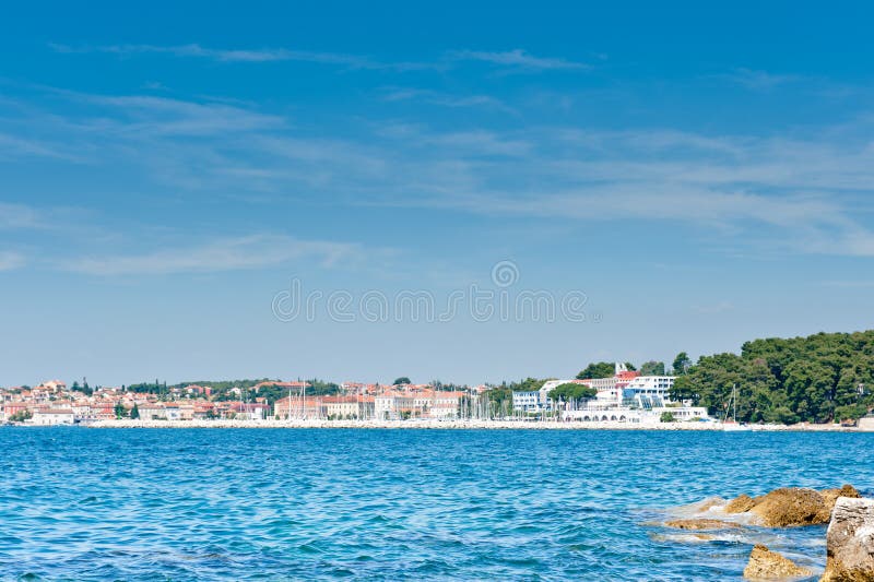Adriatic Coast Resorts Area Stock Image - Image of idyllic, scenic ...