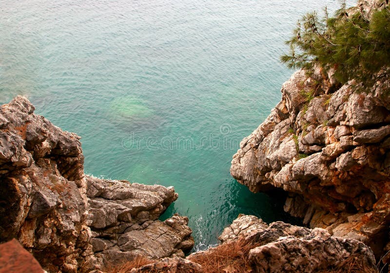 Adriatic landscape. stock photo. Image of harbour, blue - 23398292