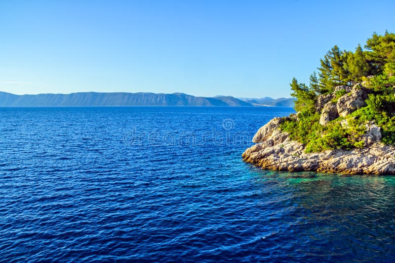 Adriatic landscape stock photo. Image of croatian, macchia - 26933546