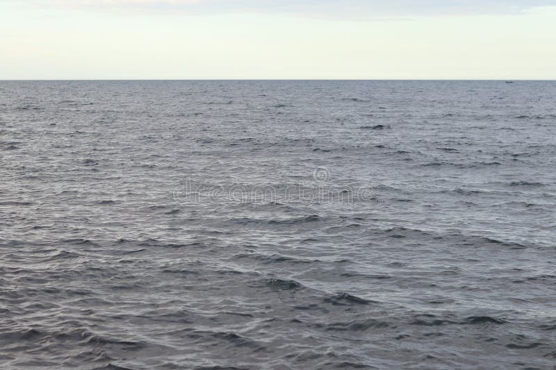 Adriatic Sea. Sea with Small Waves, Ripples on the Water. Horizon Stock ...