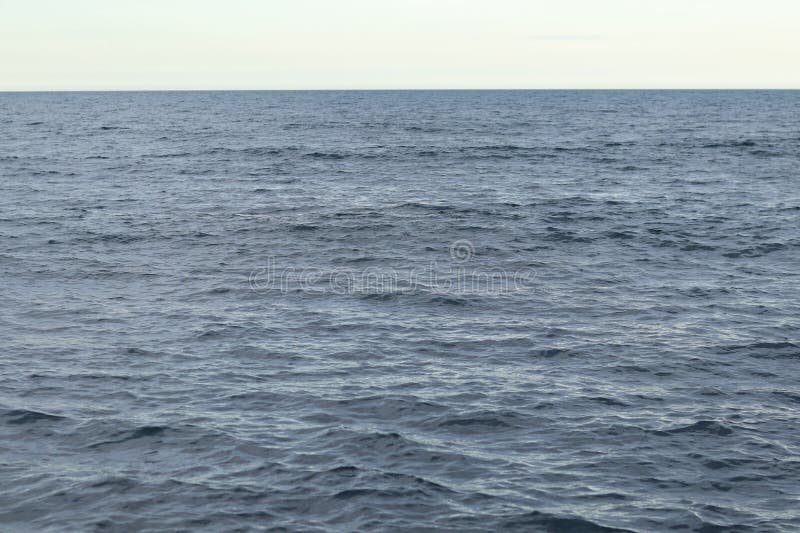 Adriatic Sea. Sea with Small Waves, Ripples on the Water. Horizon Stock ...