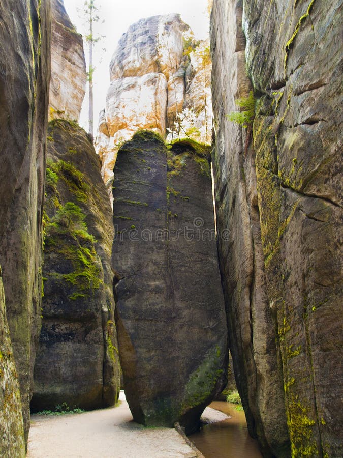 Adrspach - Rock City stock photo. Image of city, tourism - 50954580