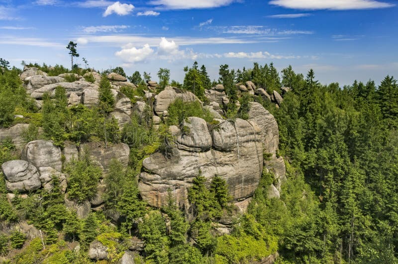 Adrspach-Teplice Rocks, Czech Republic Stock Image - Image of ...