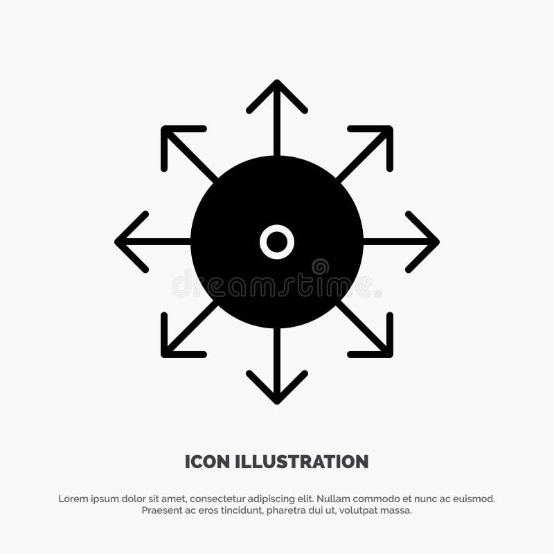 Ads, Advertising, Media, News, Platform Solid Glyph Icon Vector Stock ...