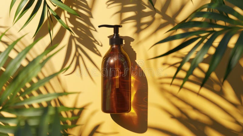 Ads for a Mild Cleansing Shampoo Featuring a Brown Pump Bottle and ...