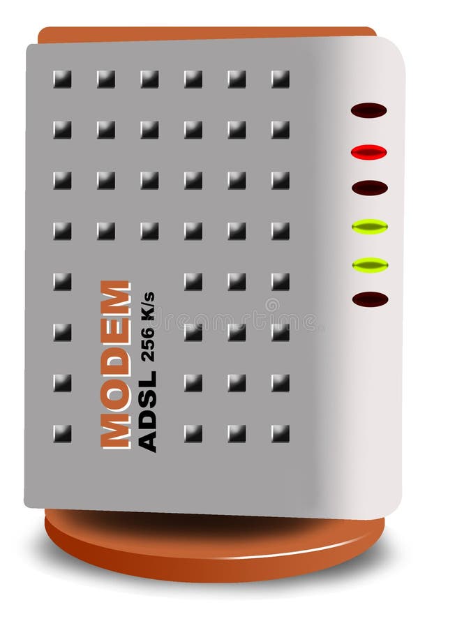 ADSL Modem stock illustration. Illustration of communications - 2748926
