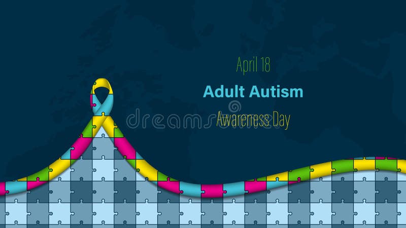 Adult Autism Awareness Day, Vector Illustration Stock Vector ...