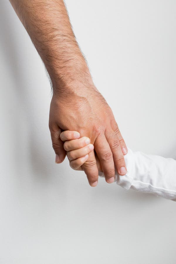 Adult and Child Hand Holding. Connection and Trust between Generations ...