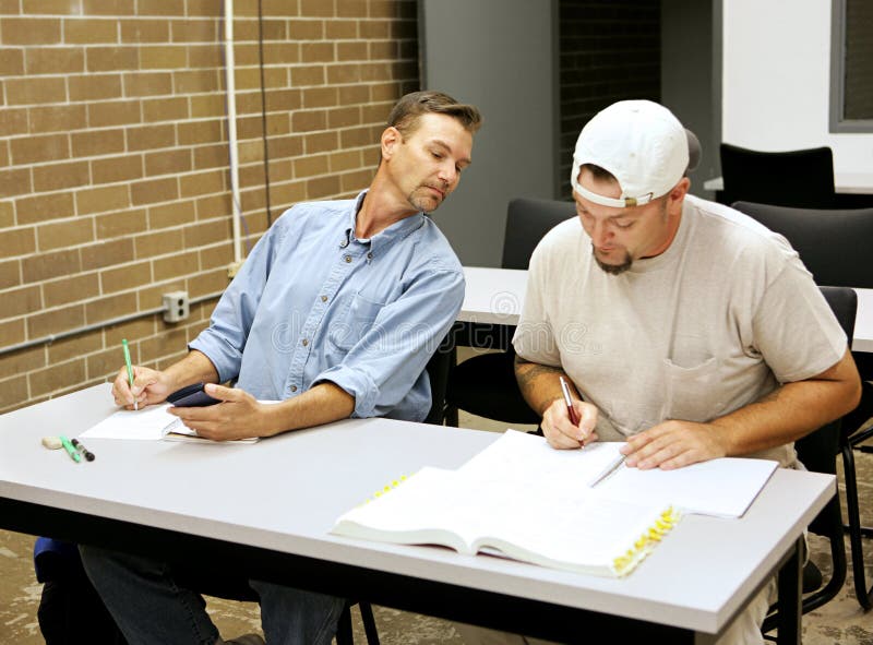 Adult Ed Problem Solving stock photo. Image of calculator - 2914712