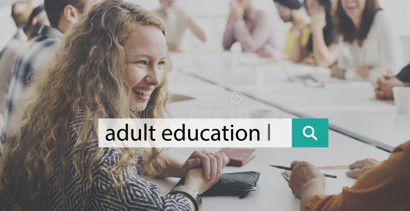 Adult Education Learning Studying Concept Stock Image - Image of office ...