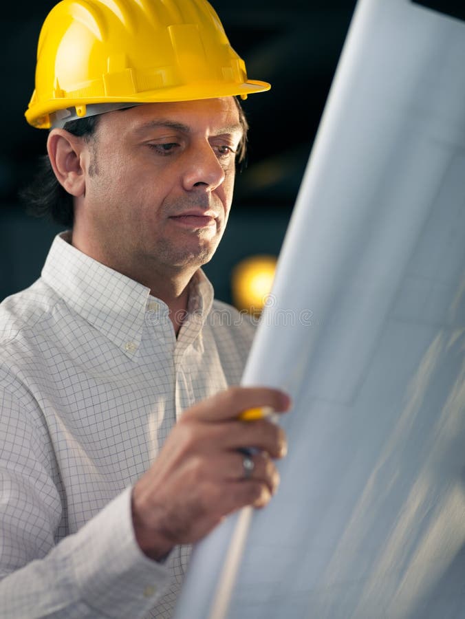 Engineer and Senior Worker at Control Panel Stock Image - Image of ...