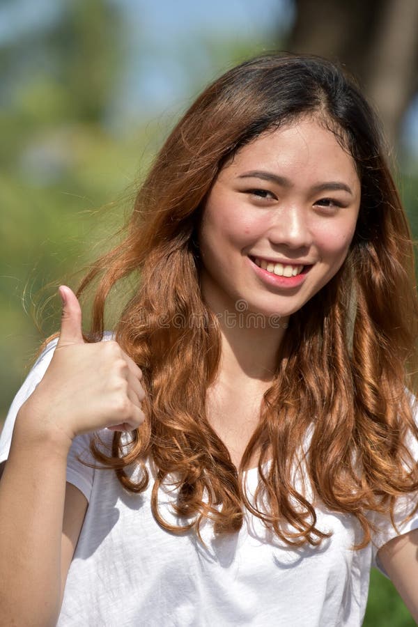 Adult Female with Thumbs Up Stock Photo - Image of thumb, finger: 133533898