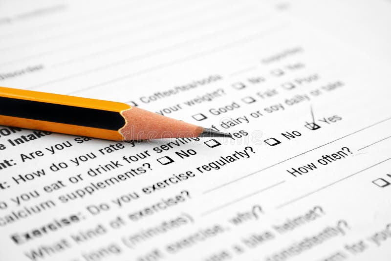 Adult health history form stock image. Image of paper - 15975375