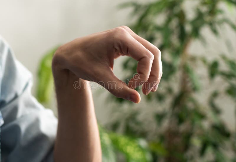 Sign Language Interpreter Man Translating a Meeting To ASL, American ...