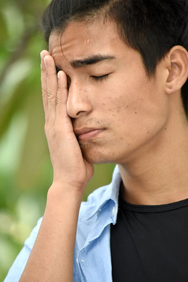 Adult Male Under Stress stock photo. Image of anxiety - 128234236