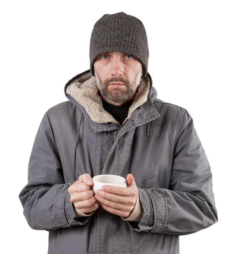 Adult man holding cup stock photo. Image of forlorn, adult - 28522188
