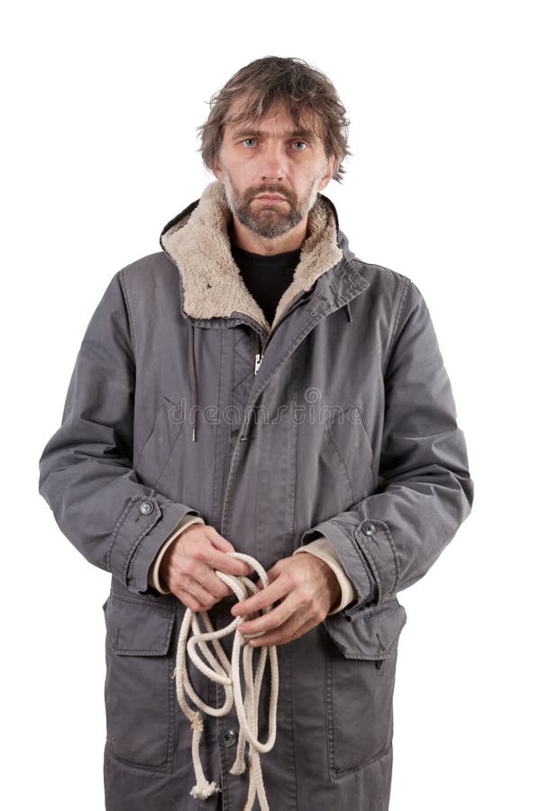 Adult man holding rope stock image. Image of announce - 28596129