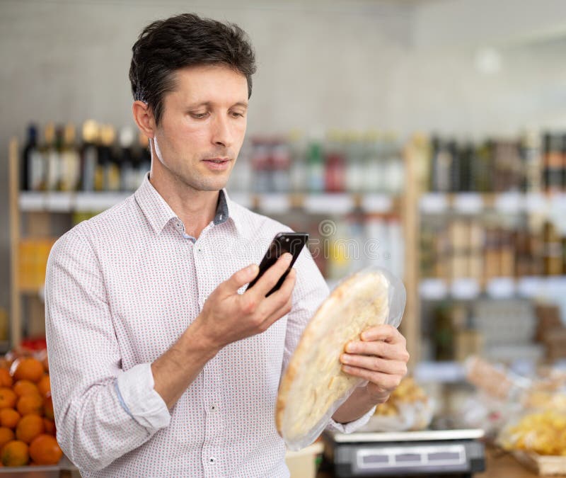 Adult Man Scanning Qr Code for Four Cheese Pizza Stock Image - Image of ... Adult Man Scanning Qr Code for Four Cheese Pizza Stock Image - Image of ...