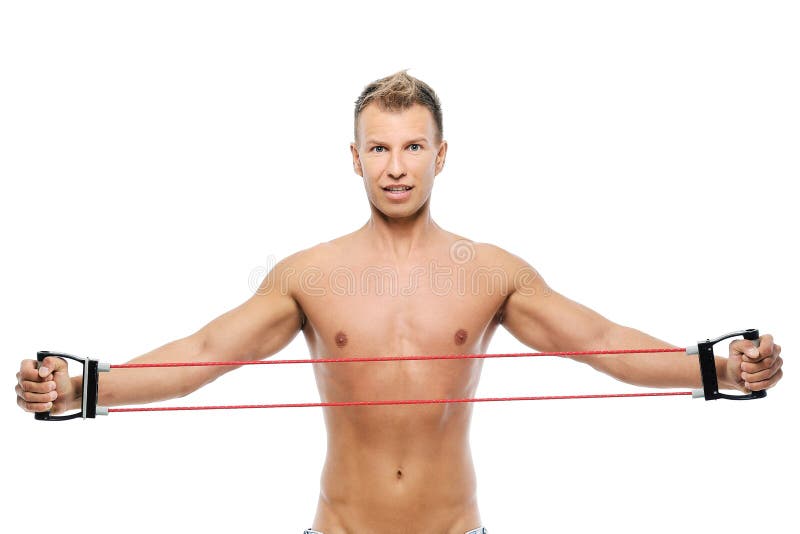 Adult Man without Shirt Posing in Studio Stock Image - Image of fashion ...