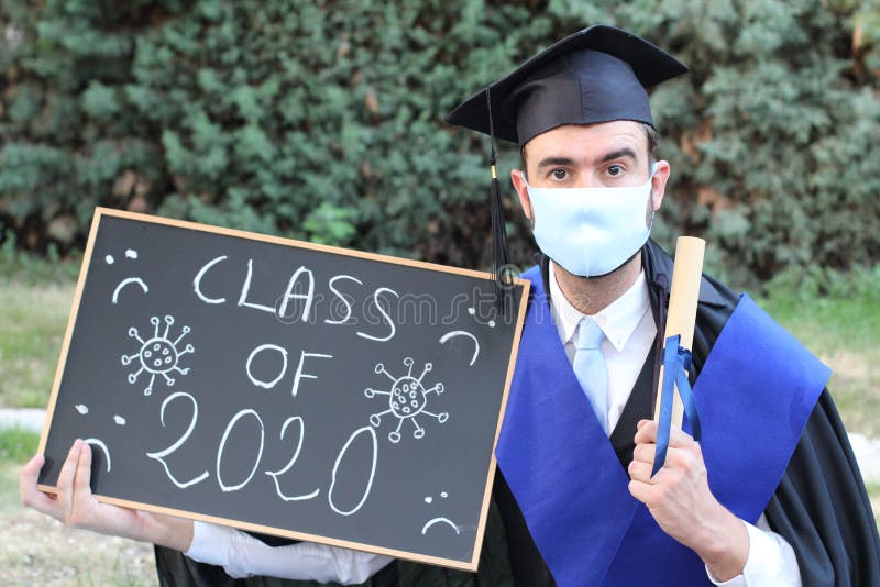 Adult Student Graduating in 2020 Stock Photo - Image of congratulate ...